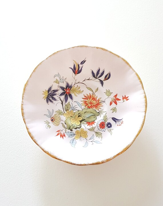 Vintage Paragon Porcelain Miniature Tea time Plate Floral Design Home ...