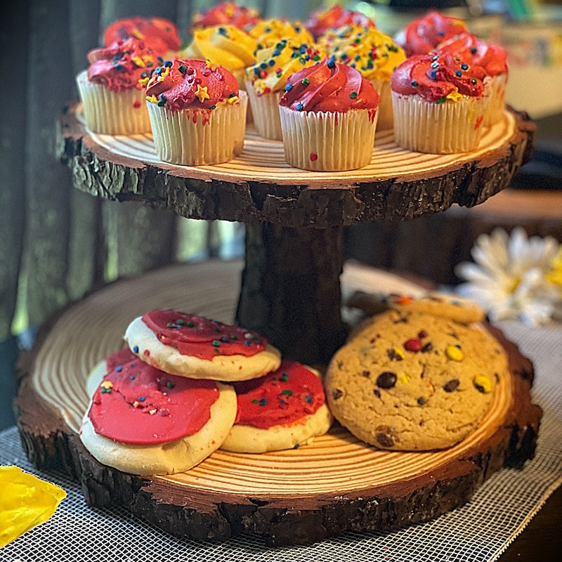 2 Tier Cake Stand Etsy