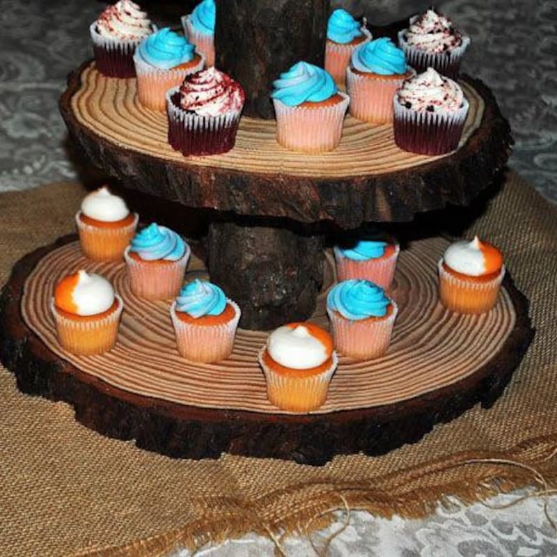 Rustic Cupcake Stand - Etsy