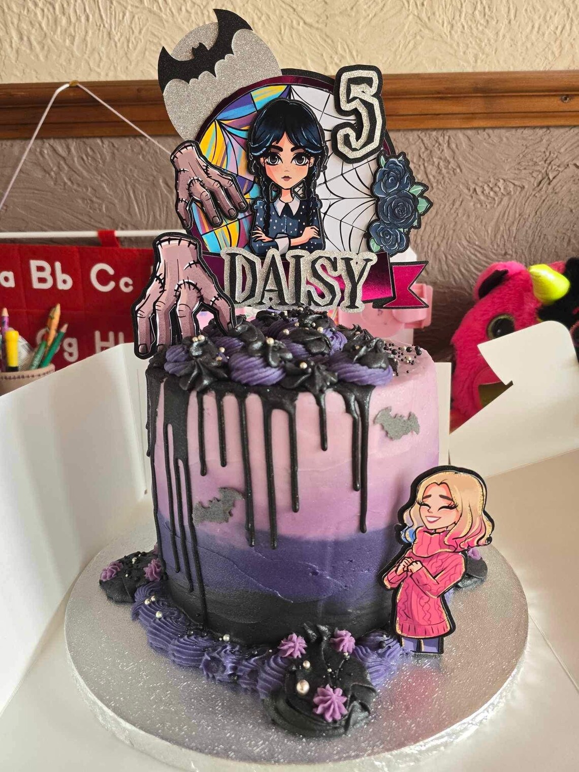 Wednesday Cake Topper and Charms - Etsy UK