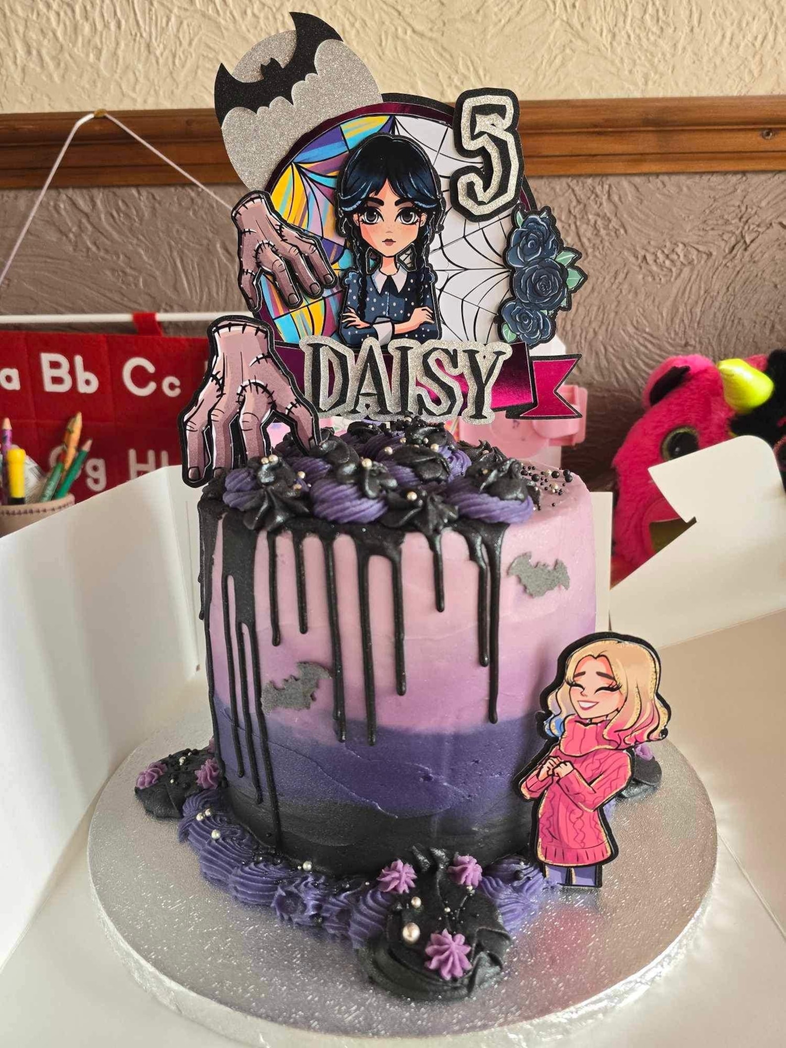 Wednesday Cake Topper and Charms - Etsy UK