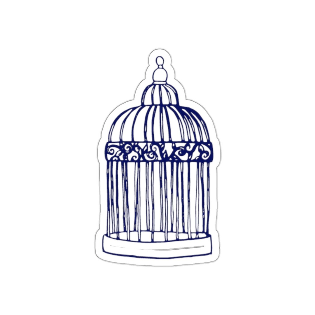 Bird Cage Sticker - Etsy
