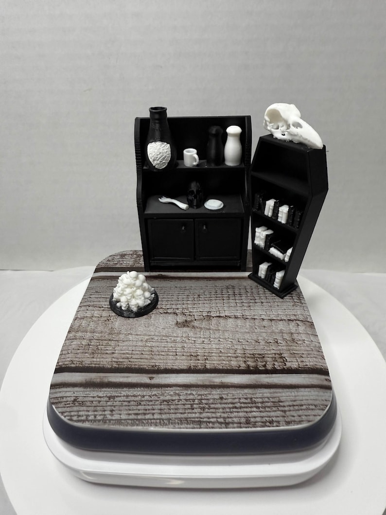 Gothic Chapel Jumping Spider Enclosure – With Coffin Hide, Feeding Dish ...