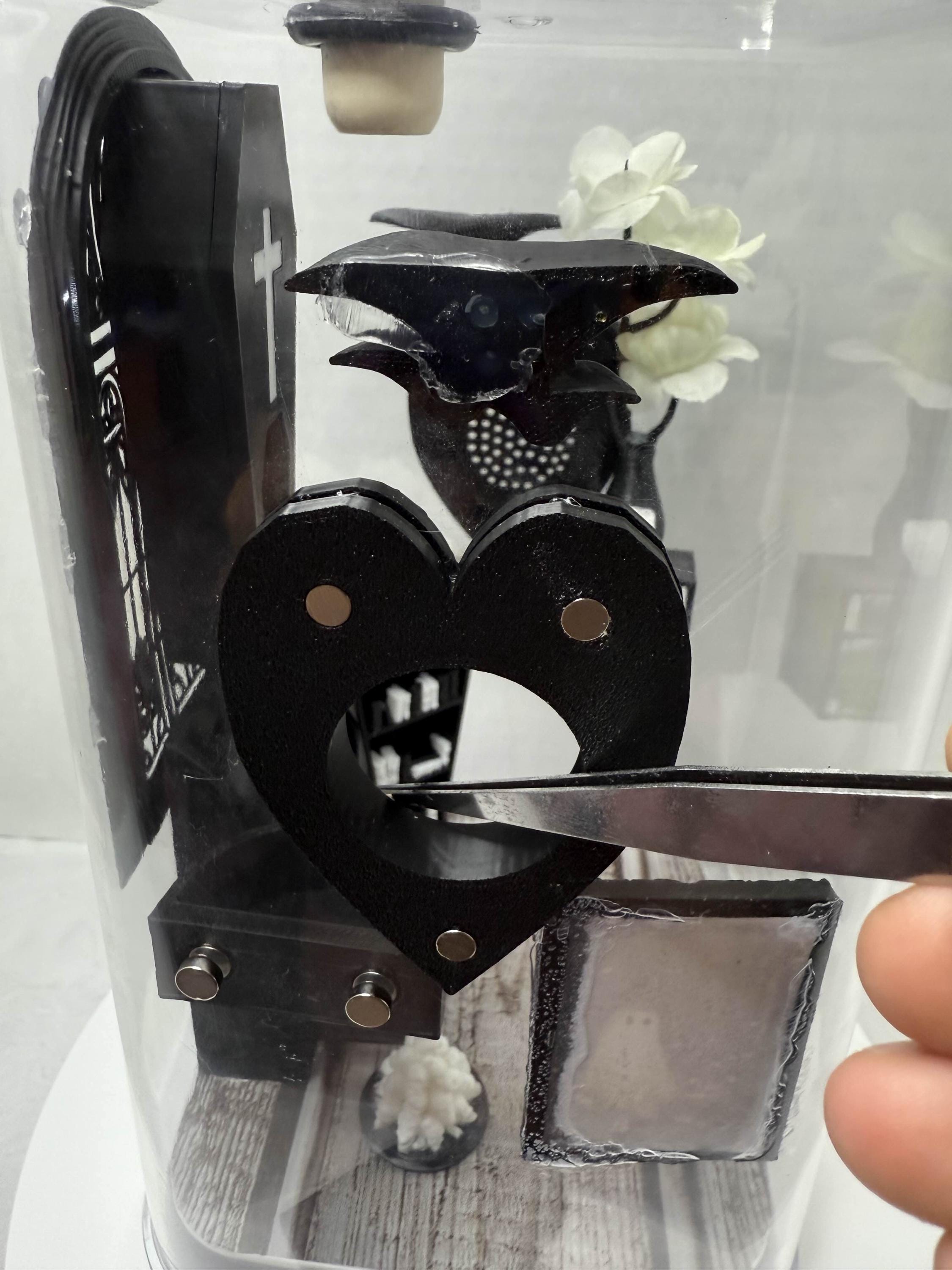 Gothic Chapel Jumping Spider Enclosure – With Coffin Hide, Feeding Dish ...