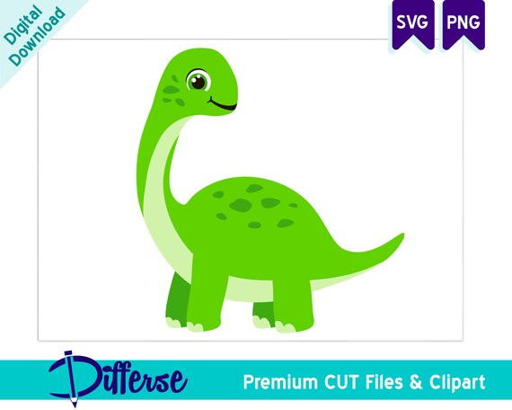 Brachiosaurus SVG SVG Cut File & PNG Dinosaur Svg - Etsy