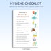 Hygiene Chart for Kids | Personal Hygiene Poster | Kids Hygiene ...