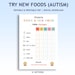 Autism Food Chart | Food Therapy | Fussy Eater Chart | Try New Foods ...