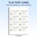 Play Date Cards | Kids Contact Cards | Calling Card for Kids| Lets Play ...