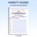 Kids Honesty Pledge | Tell the Truth | Behavior Correction Chart | Good ...