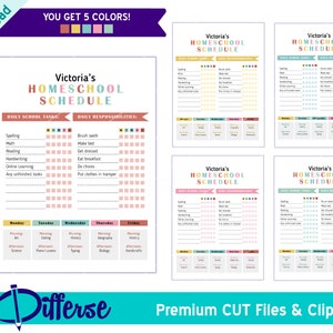 Editable Homeschool Planner Digital School Planner Printable Homeschool ...