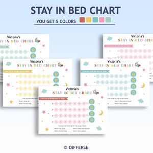 Stay in Bed Reward Chart | Bedtime Chart | Stay in Bed Chart | Reward ...