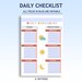 Kids Daily Checklist | Daily Planner | Daily Schedule | to Do Printable ...