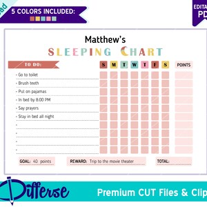 Editable Kids Bedtime Routine Bedtime Checklist Bedtime Chart Kids ...