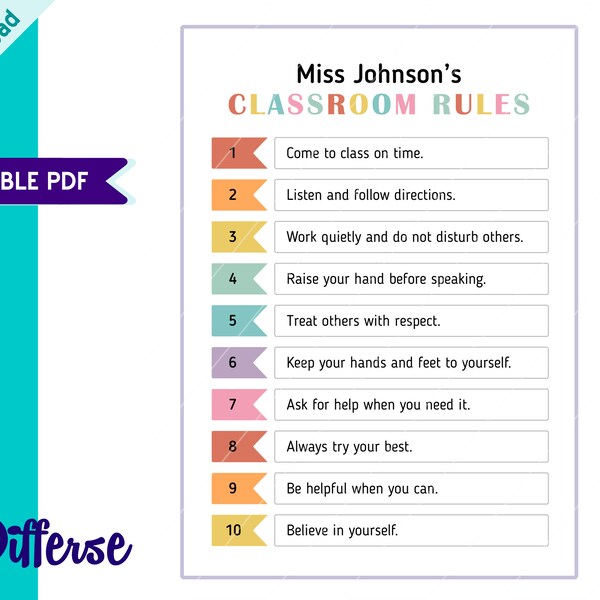 High School Rules - Etsy