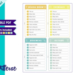 Editable Kids Cleaning Cards | Printable Cleaning Cards | Cleaning ...