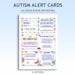 Editable Autism ID Card | Emergency Contact Card | Autism Medical Card ...