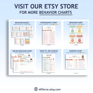 Listening Chart for Kids | Behavior Chart | Disobedience Chart | Reward ...