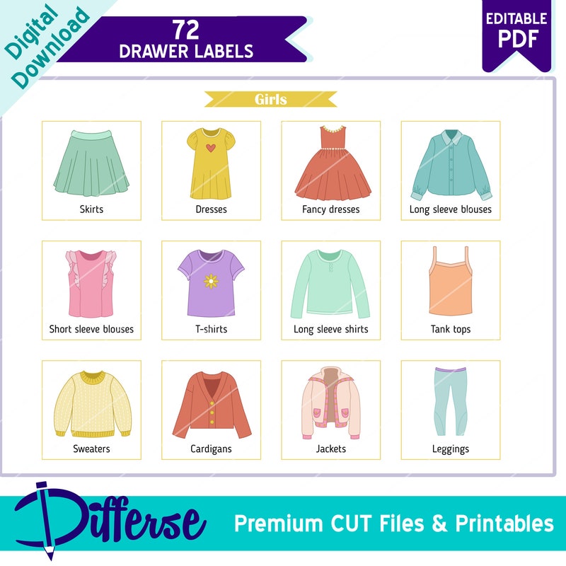 Dresser Labels - Etsy