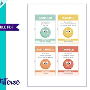 Behavior Cards for Kids Kids Behavior Cards Behavior Reward Cards ...