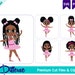 Set of 5 African American Ballerinas | SVG Cut File & PNG | Black ...