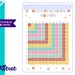 Multiplication Square Times Tables Multiplication Table - Etsy