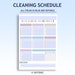 Editable Family Cleaning Schedule | Kids Cleaning Schedule | Cleaning ...