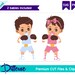 African American Girl on Potty SVG Cut File & PNG Potty Training Baby ...