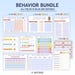 Behavior Bundle for Kids | Consequence Chart | Behavior Contract ...
