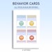 Behavior Cards for Kids | Kids Behavior Cards | Behavior Reward Cards ...