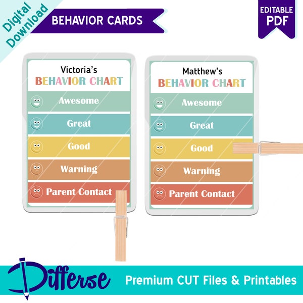 Behavior Chart - Etsy