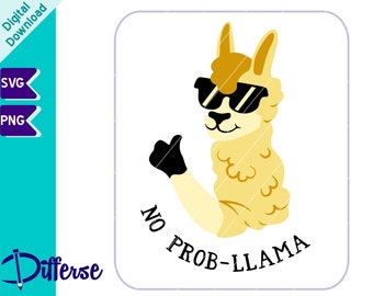 No Probllama Svg - Etsy