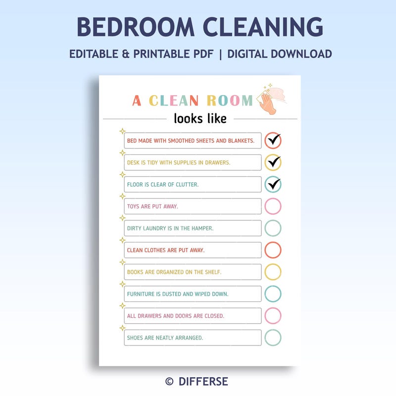 Clean Room Calendar - Etsy