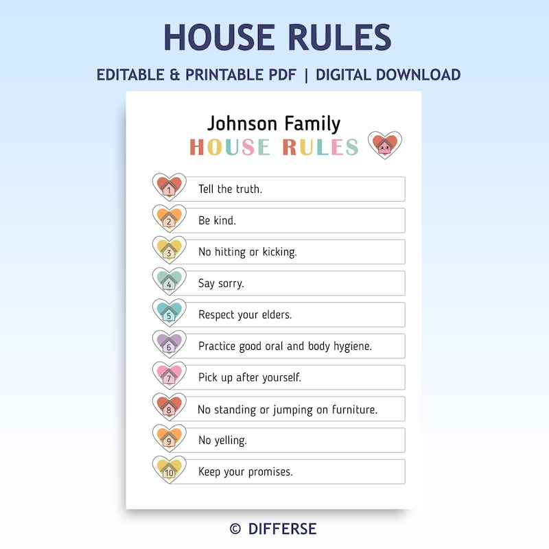 Kids Home Alone Rules - Etsy