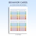 Classroom Behavior Chart | Behavior Card | Behavior Tracker ...