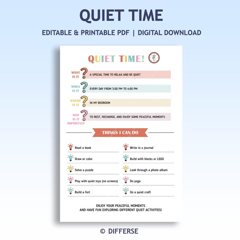 Quiet Time - Etsy