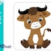 Cute Baby Buffalo SVG | SVG Cut File & PNG | Buffalo Svg | Baby Safari ...