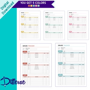 Homeschool Grade Tacker Bundle | Report Card | Grade Tracker | Grade ...