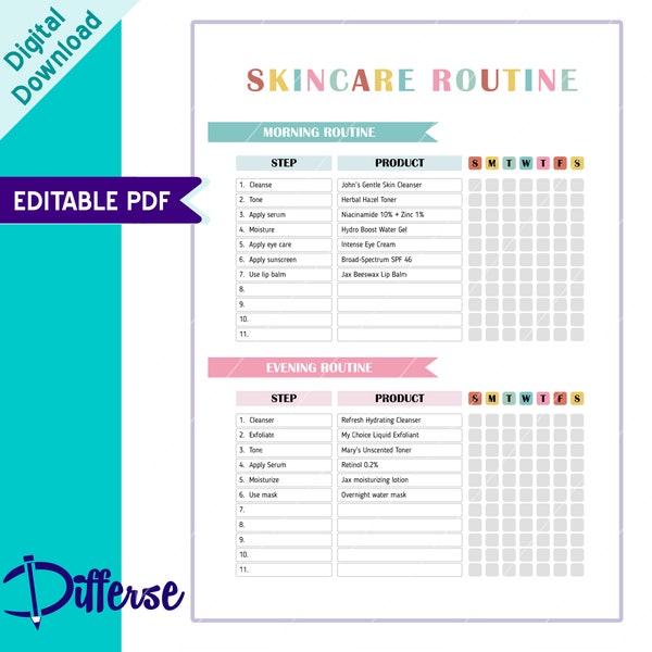 Am Pm Checklist - Etsy