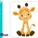 Cute Baby Giraffe SVG | SVG Cut File & PNG | Giraffe Svg | Baby Safari ...