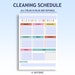 Editable Family Cleaning Schedule | Kids Cleaning Schedule | Cleaning ...