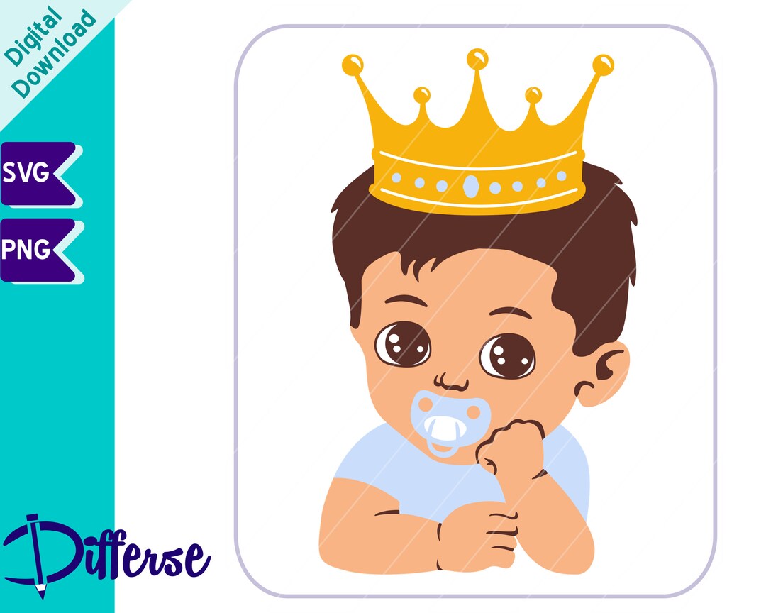 Baby Prince SVG | SVG Cut File & PNG | Baby Boy Svg | Baby Svg | Prince ...