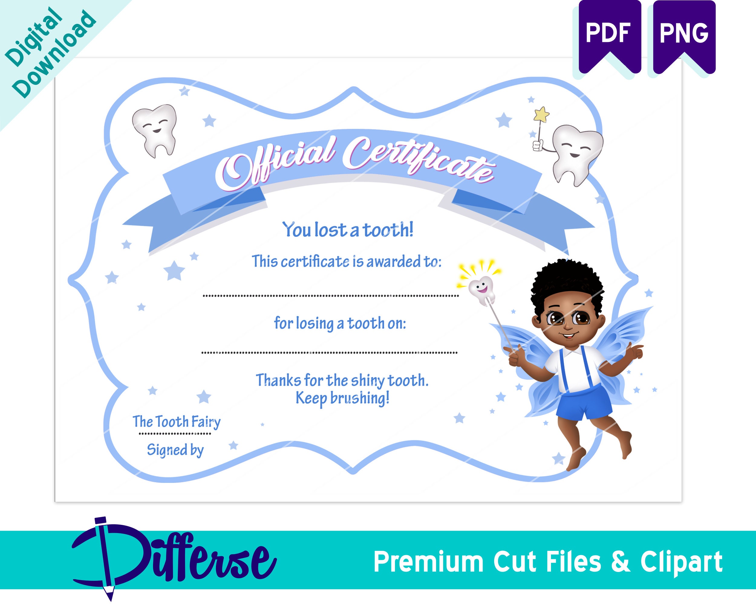 Tooth Fairy Certificate Template