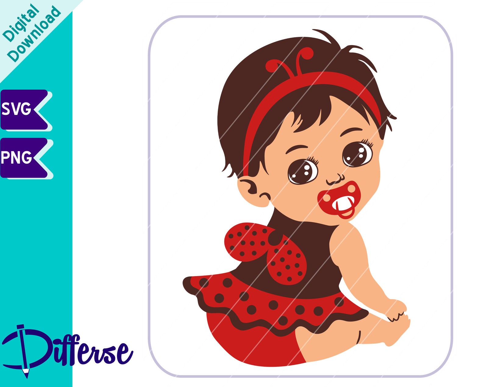 Baby Ladybug SVG SVG Cut File & PNG Newborn Svg Baby - Etsy