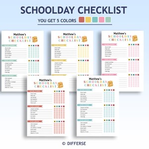Editable Daily Routine Chart for Kids | Chore Chart for Kids | Daily ...