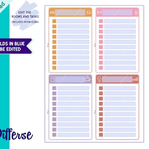 Editable Kids Cleaning Cards | Printable Cleaning Cards | Cleaning ...