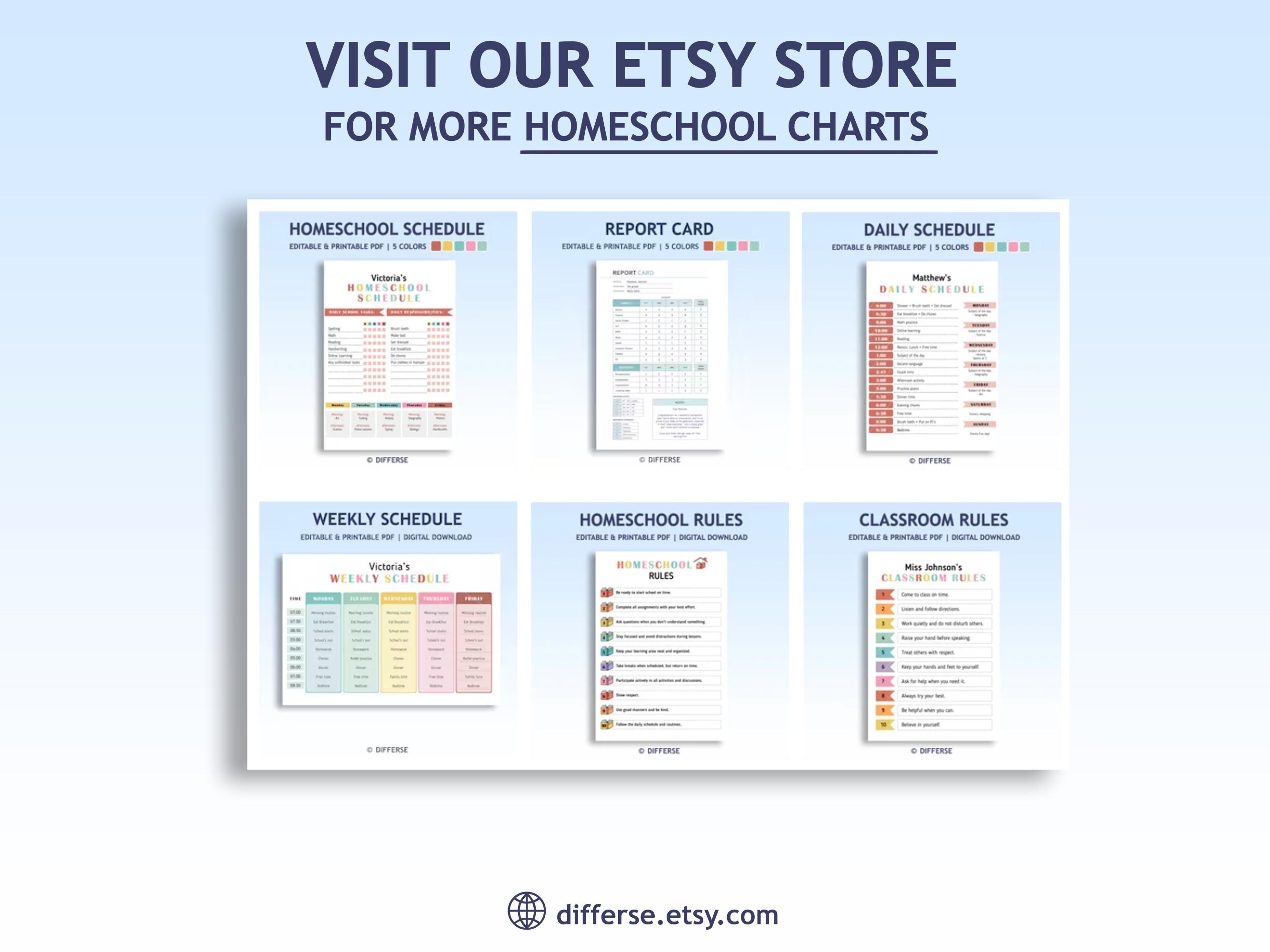 Attendance Tracker | Attendance Tracker for Homeschooling | Home ...