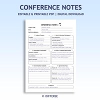 Parent Teacher Conference Outline - Etsy