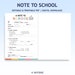 Note to School Template | School Note From Home | Excuse Note | Note ...