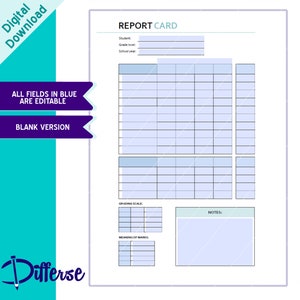 Homeschool Grade Tacker Bundle | Report Card | Grade Tracker | Grade ...