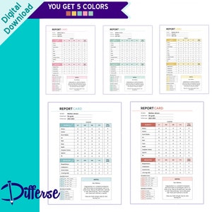 Homeschool Grade Tacker Bundle | Report Card | Grade Tracker | Grade ...